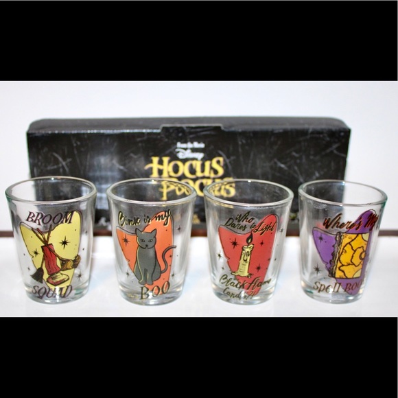 Silver Buffalo | Dining | Disneys Hocus Pocus Shot Glass Set Of 4 ...